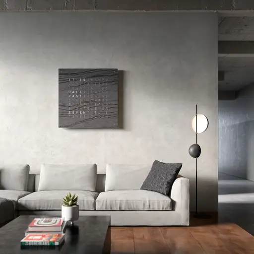 Large wall clocks for modern spaces: compare styles & sizes | QLOCKTWO